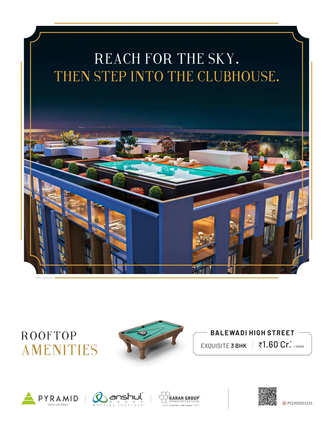 Crown 8 – Exclusive 3 BHK in Balewadi High Street